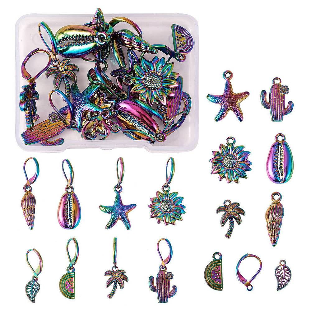 1box Drop Earring Making Finding Kits Including Flower & Cowrie Shell ...