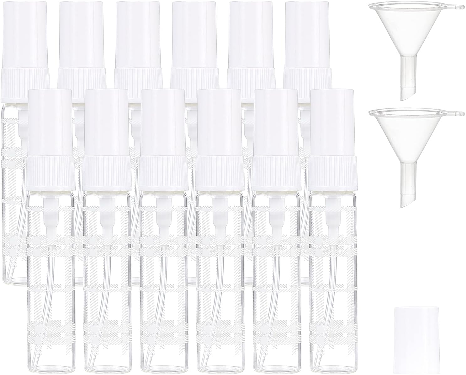 1box Empty Portable Glass Spray Bottles with ABS Dust Cap Refillable ...