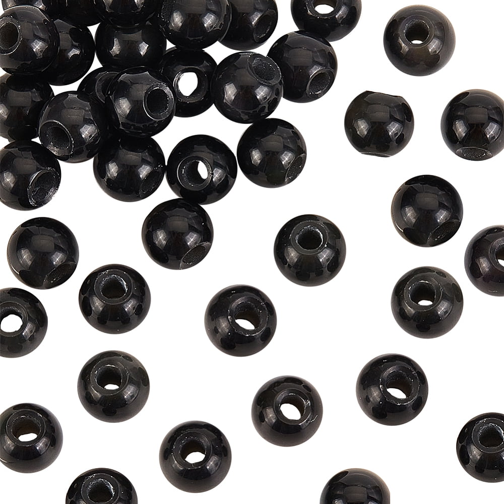 1box Natural Obsidian Beads Round 8mm Hole: 2.5mm 36pcs/box - Walmart.com