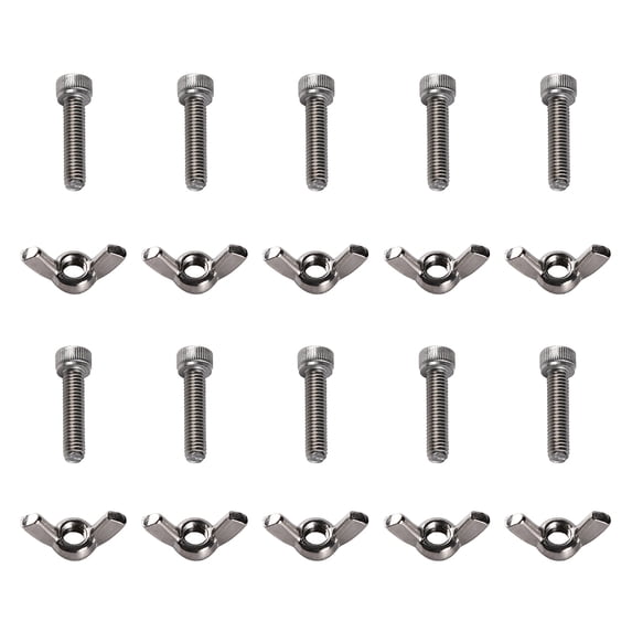 1box Pottery Wheel Bats Replacement Stainless Steel Butterfly Wing Nuts ...
