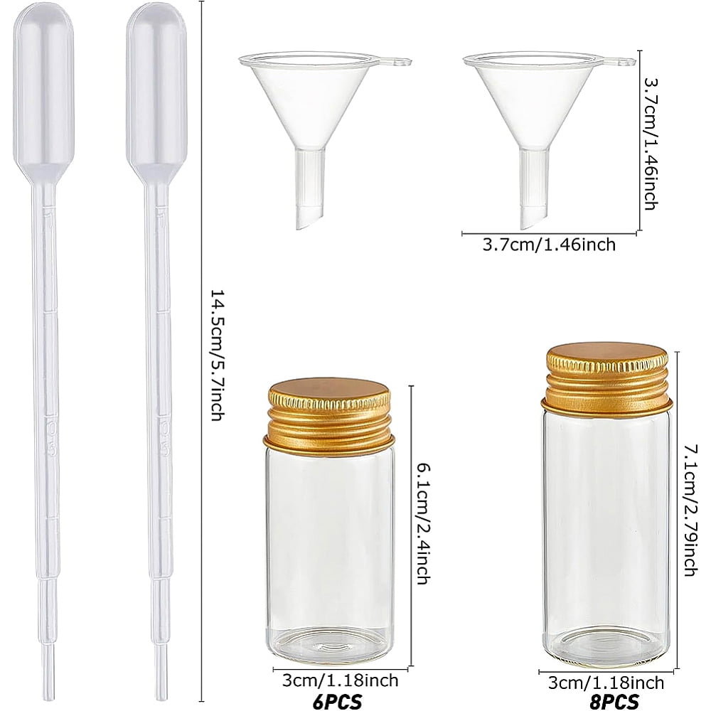 1box Round Glass Storage Containers for Cosmetic Candles Candies with ...