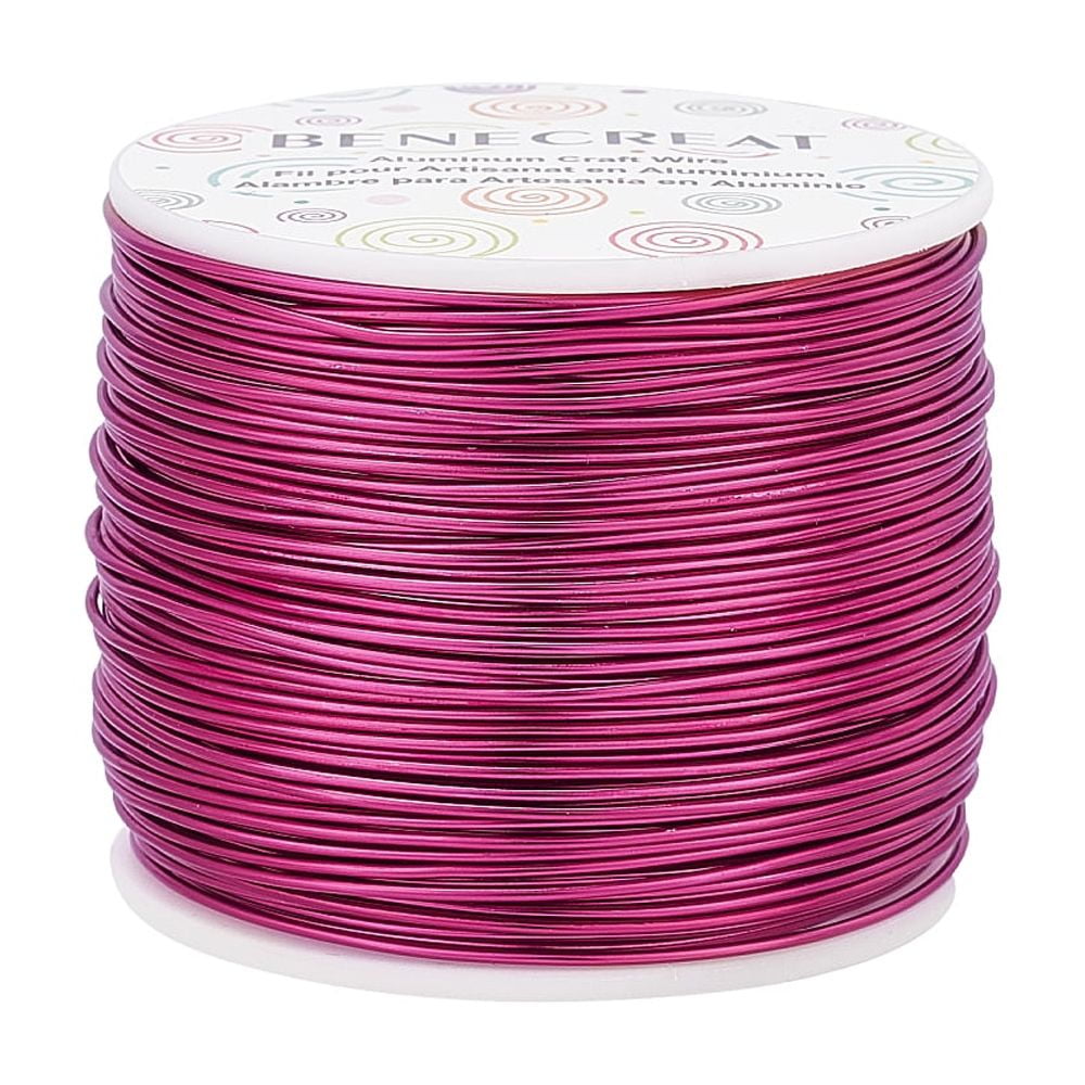 1box about 380.57 Feet(116m)/roll Round Aluminum Wire Cerise 17 Gauge 1 ...