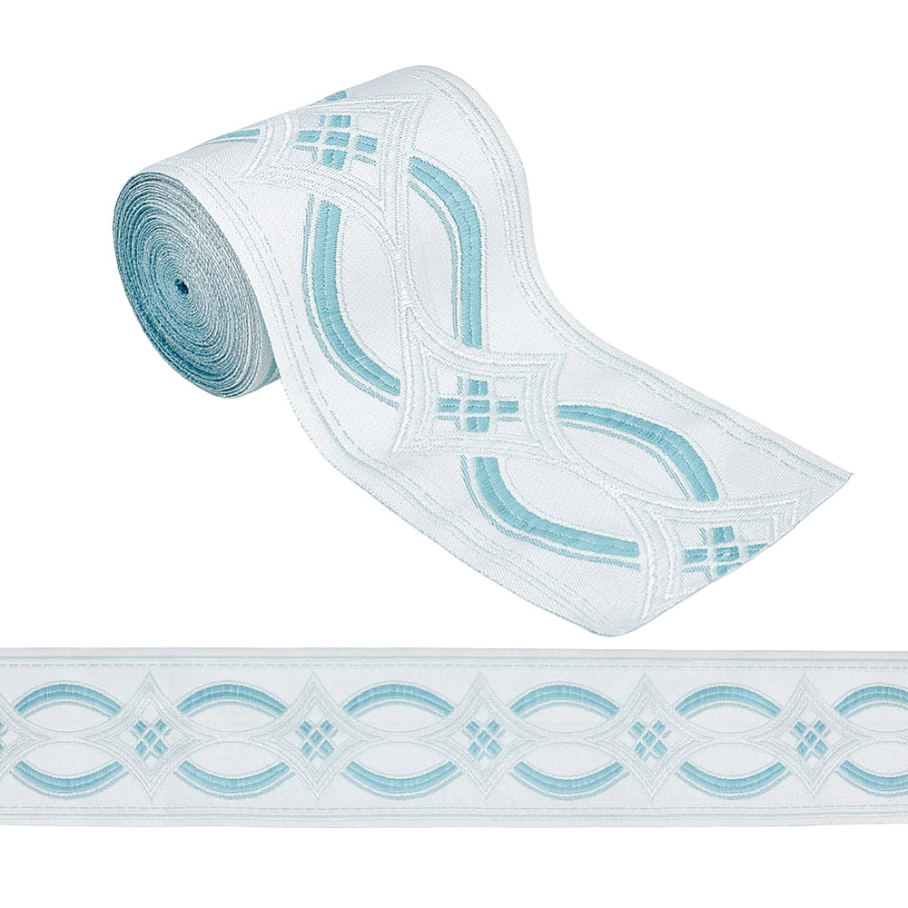 1bundle 5M Ethnic style Polyester Rhombus Jacquard Ribbon for Garment ...