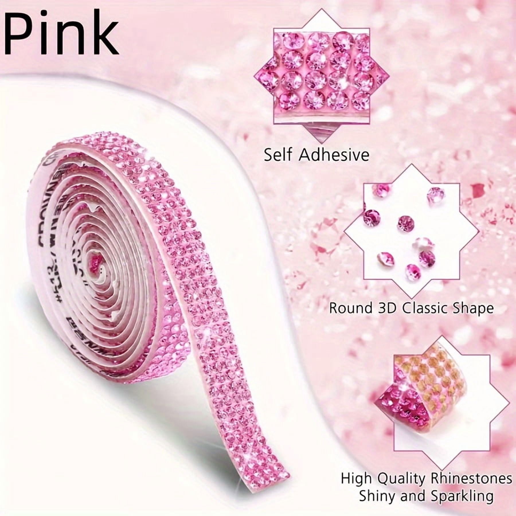 1cm Wide 91cm Long Crystal Self-adhesive Strip, Rhinestone Strip ...