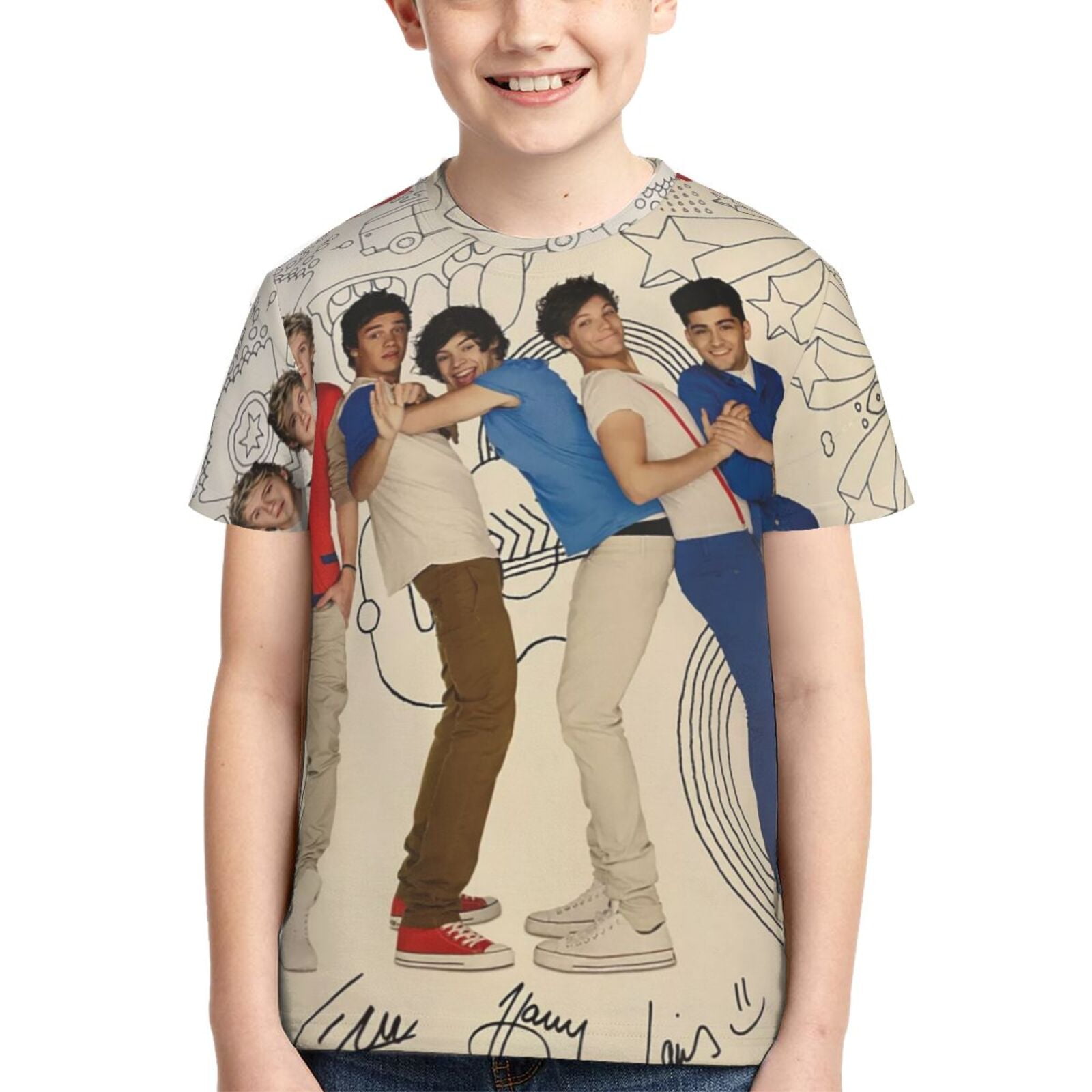 1d One Direction T Shirts 3d Printed Short Sleeve Tee Shirt For Boys ...