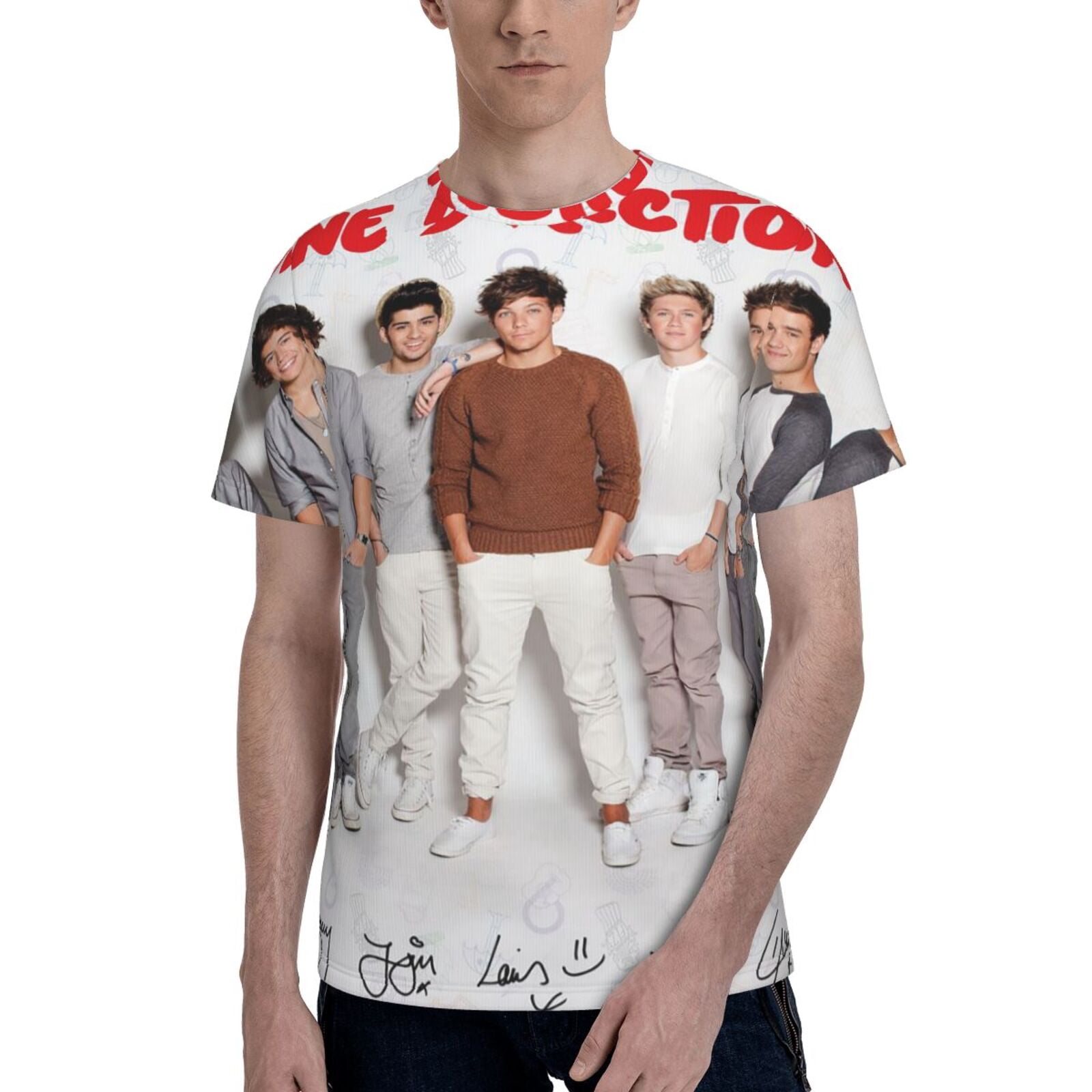 1d One Direction T-Shirts 3d Printed Short Sleeve Tee Shirt For Men ...