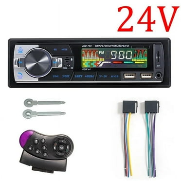Single Din Blue tooth Car Radio Audio 24V USB/SD/MP3 Player In Dash Aux ...