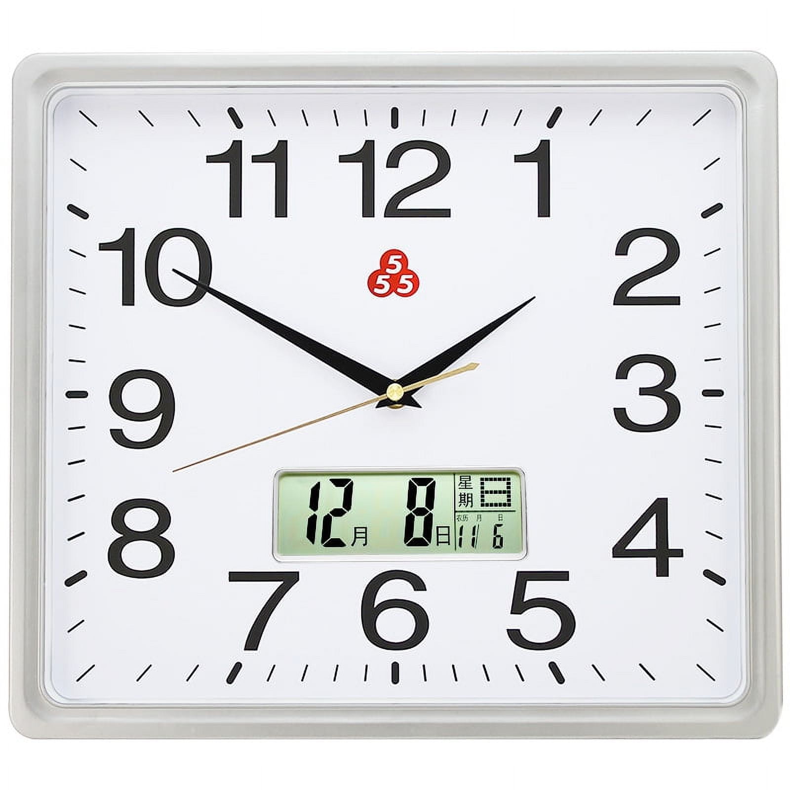 1f31f3 Wall Clock Living Room Home Modern Simple Rectangular Clock ...