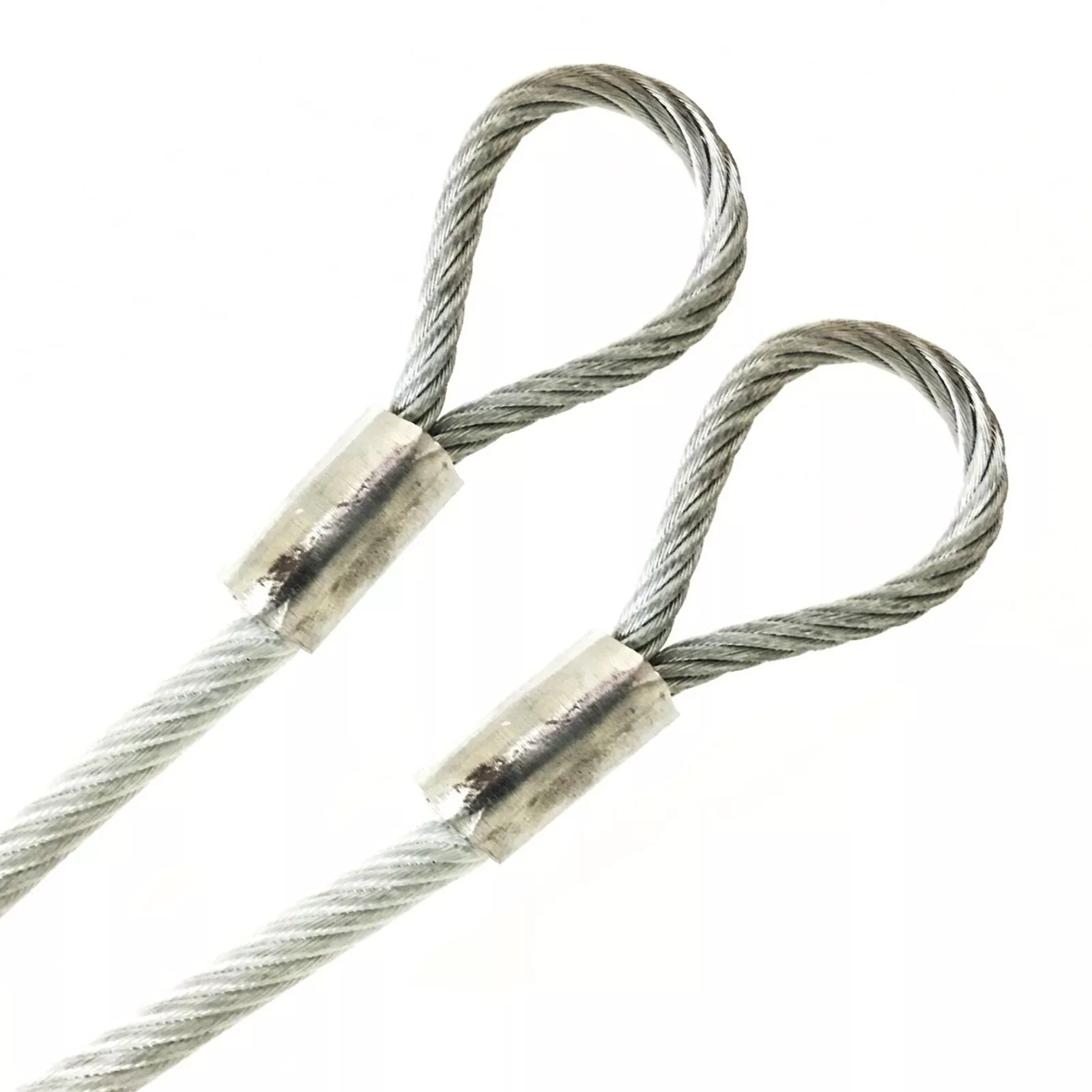 1ft Order To Size 1/16 Galvanized Steel Cable CLEAR Vinyl Coated To 1/8 ...