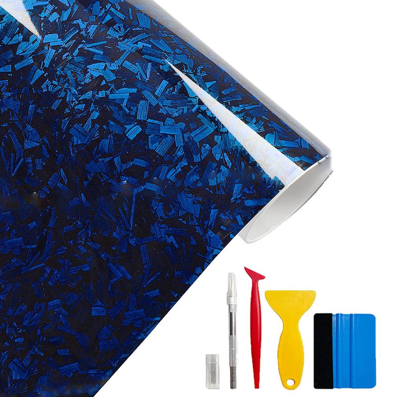 1ft x 5ft Forged Carbon Fiber Vinyl Wrap, High Gloss Car Wrap Vinyl ...