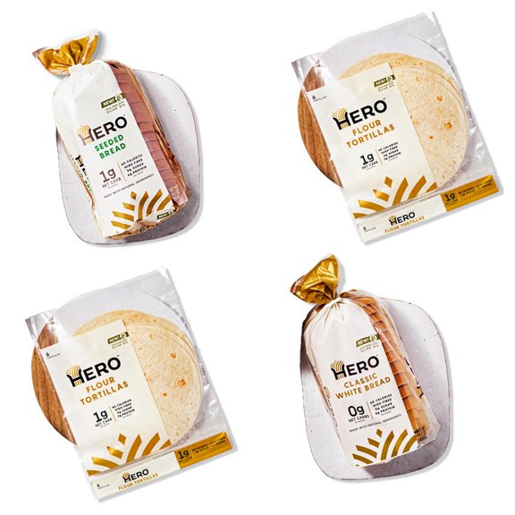 Hero Seeded Bread, Low Carb, 1g Net Carb, 0g Sugar, High Protein, High ...