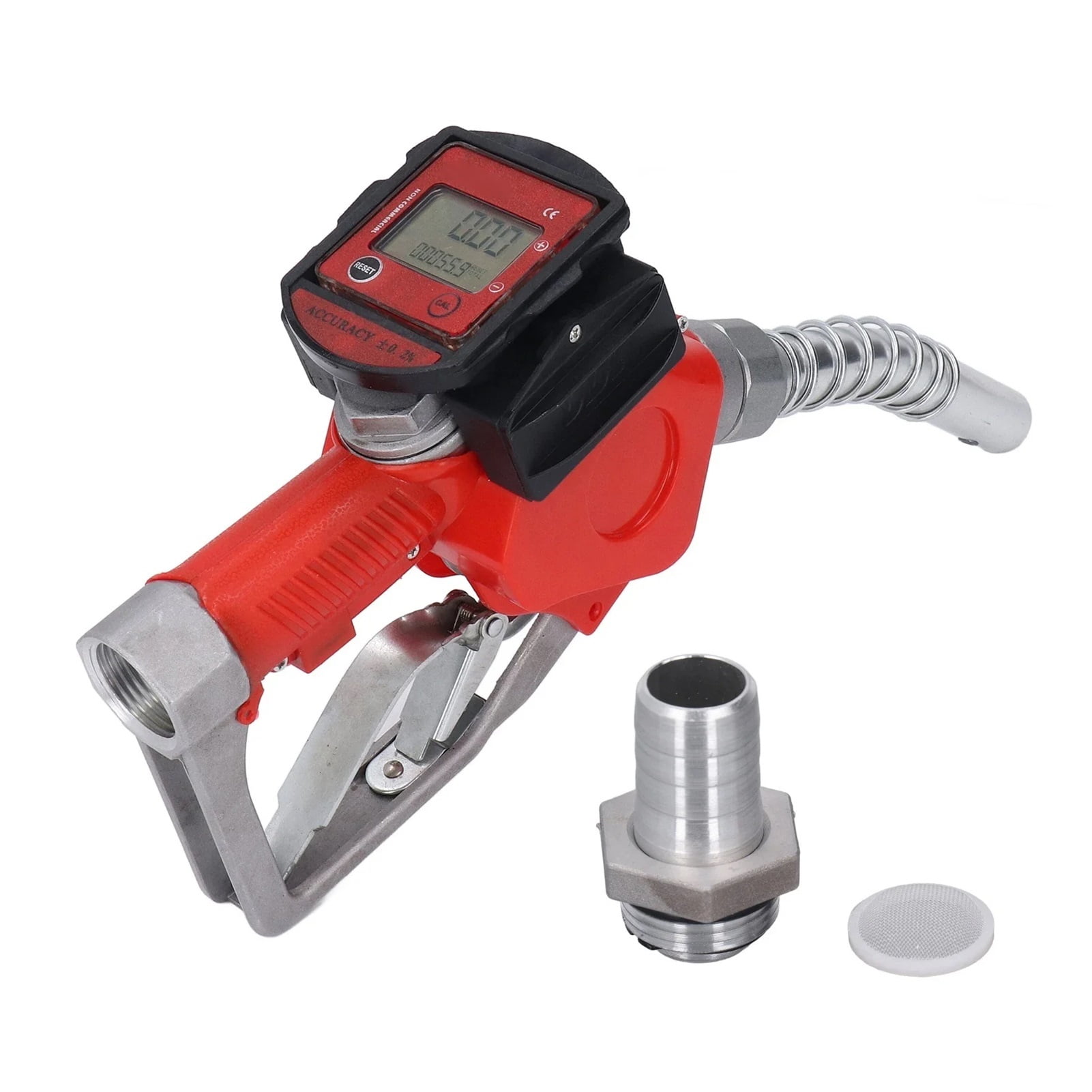 1in BSP Automatic Fueling Nozzle with Meter Aluminum Alloy Digital Flow ...