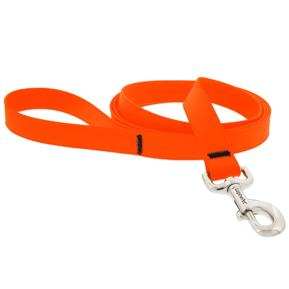 Lupine 1 In. x 6 Ft. Waterproof Neon Orange Dog Leash 28559 - Walmart.com