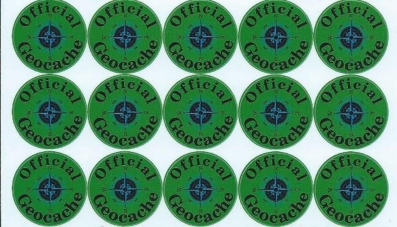 1in x 1in Official Geocache Micro Cache Stickers Decals Geocaching ...