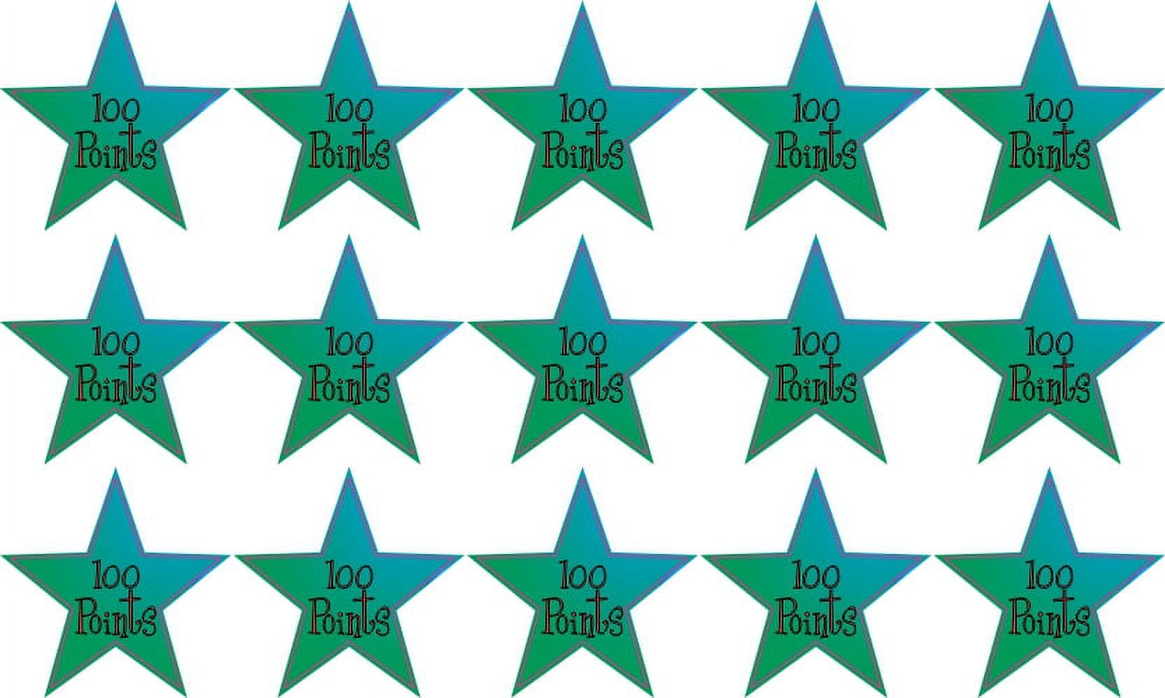 1inX1in 15x 100 Points Club School Star Sticker Vinyl Reward Sticker ...