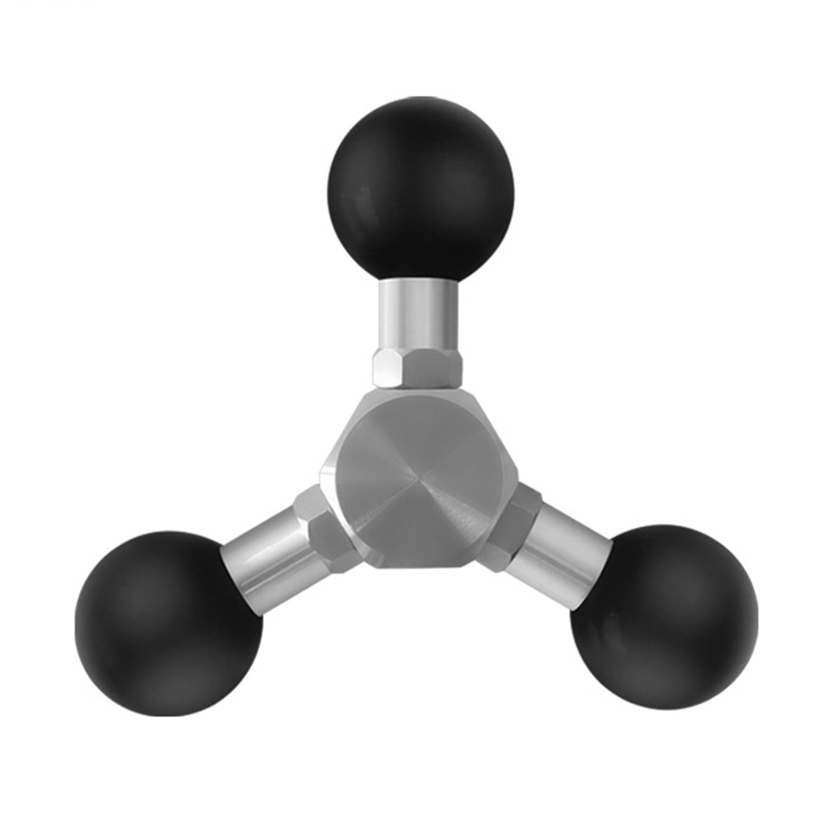 1inch 25.4mm Triple Rubber Ball Head Extension Adapters Motorcycle ...