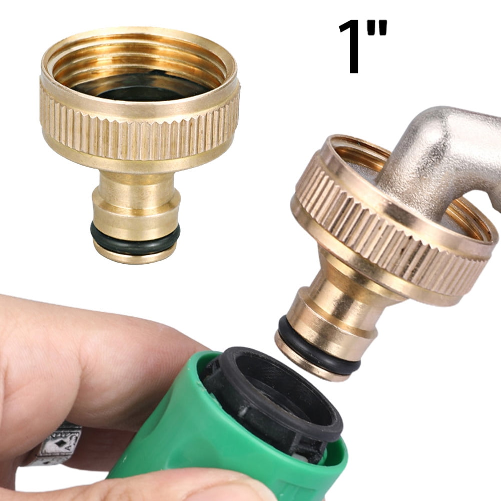 1inch BSPF Brass Fitting Hose Tap Pipe Connector Garden Car Wash Water ...