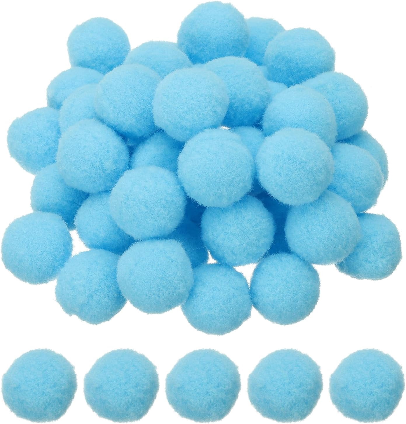 1inch Pom Poms for Crafts, 200pcs Small Pompoms for Crafts Mini Puff ...