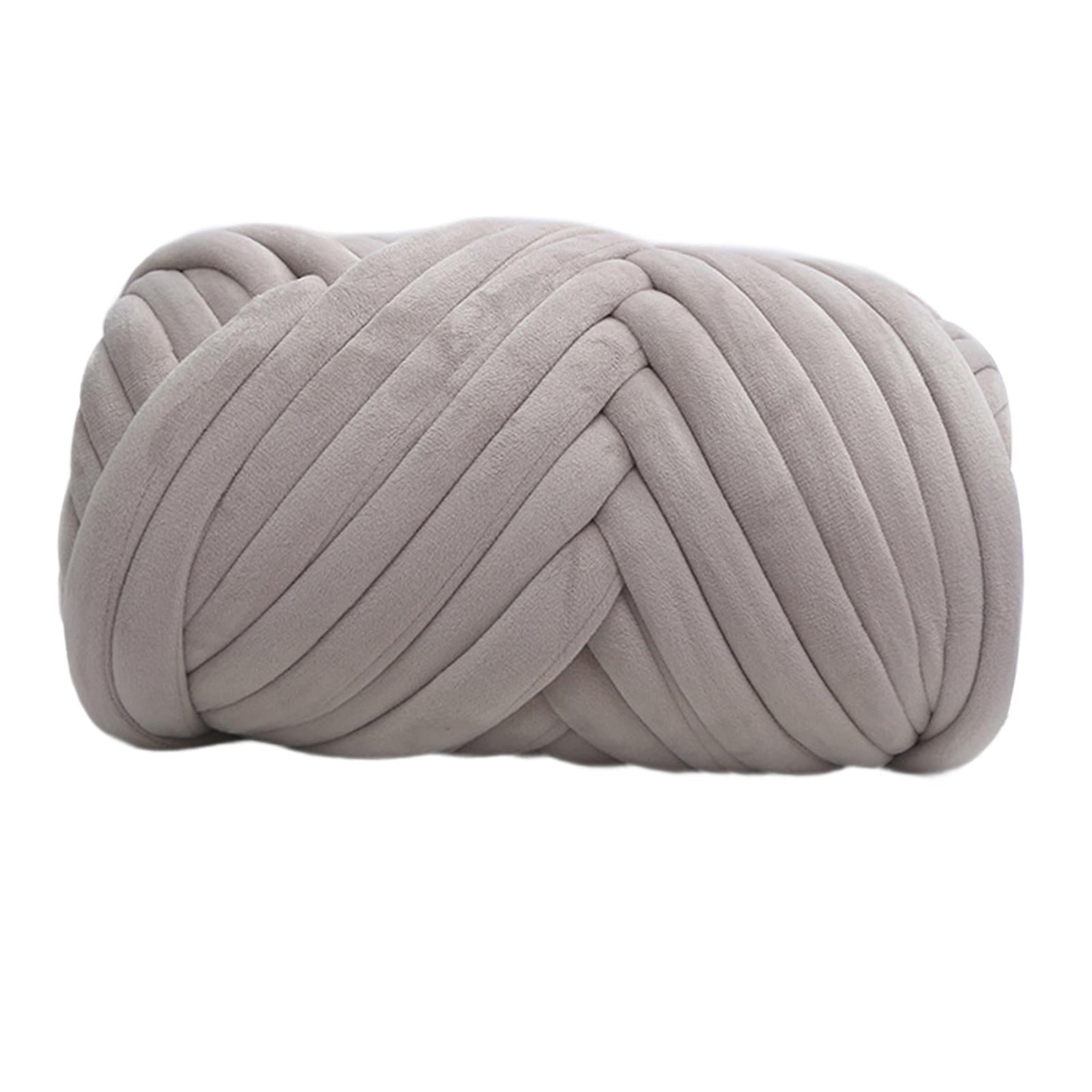 1kg Velvet Chunky Yarn Arm Knitting Washable Crochet Soft DIY Tube ...