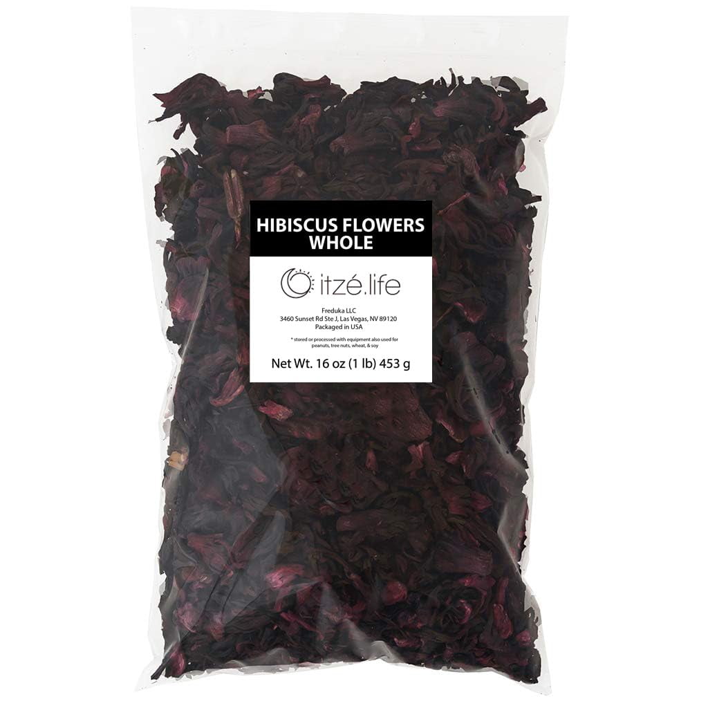 1lb Hibiscus Flowers Whole Soft perfect for Tea, Flor de Jamaica by ...