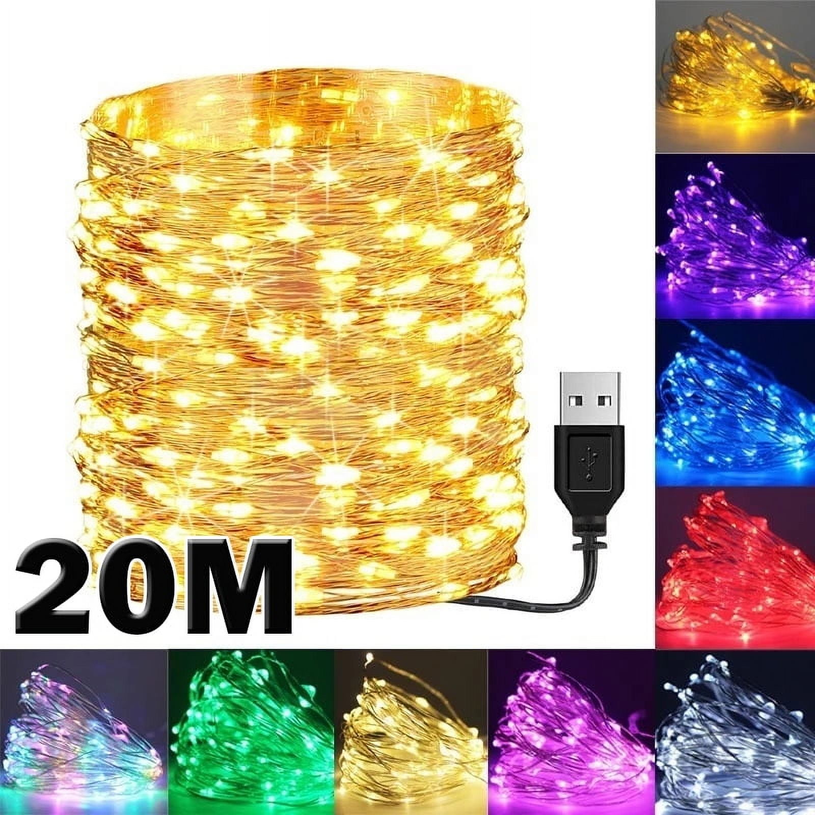1m/2m/3m/5m/10m USB String Lights Garland Lamp DIY Party Wedding ...