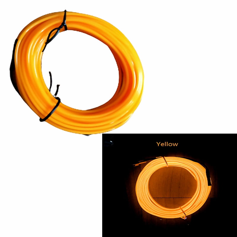 1m/2m/3m/5m car interior led decorative lamp el wiring neon strip for ...