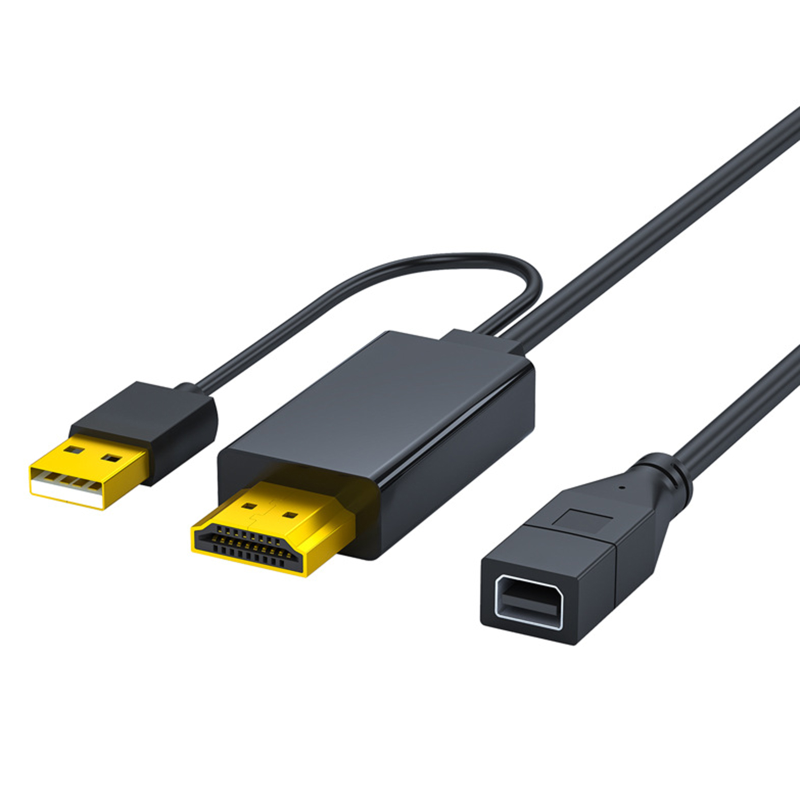 1m HDTV To Miniature DP Converter Cable 4K 60Hz Output USB Power For ...