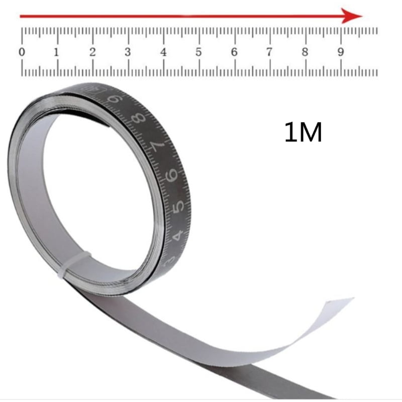 1m Household Tool Measuring Tape Double Scale Stick on Workbench Ruler ...