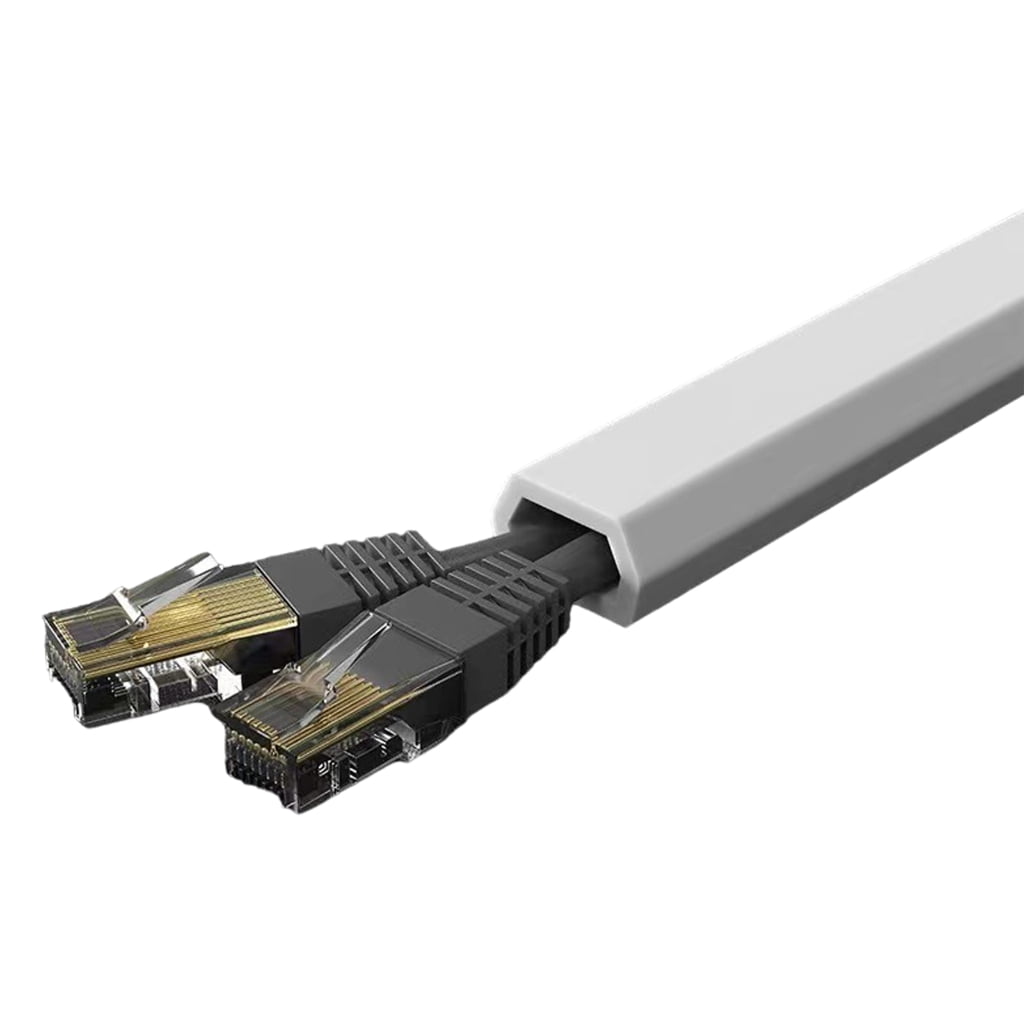 1m Long Cable Management Cover Wall Cord Concealer PVC Trunking Wire ...
