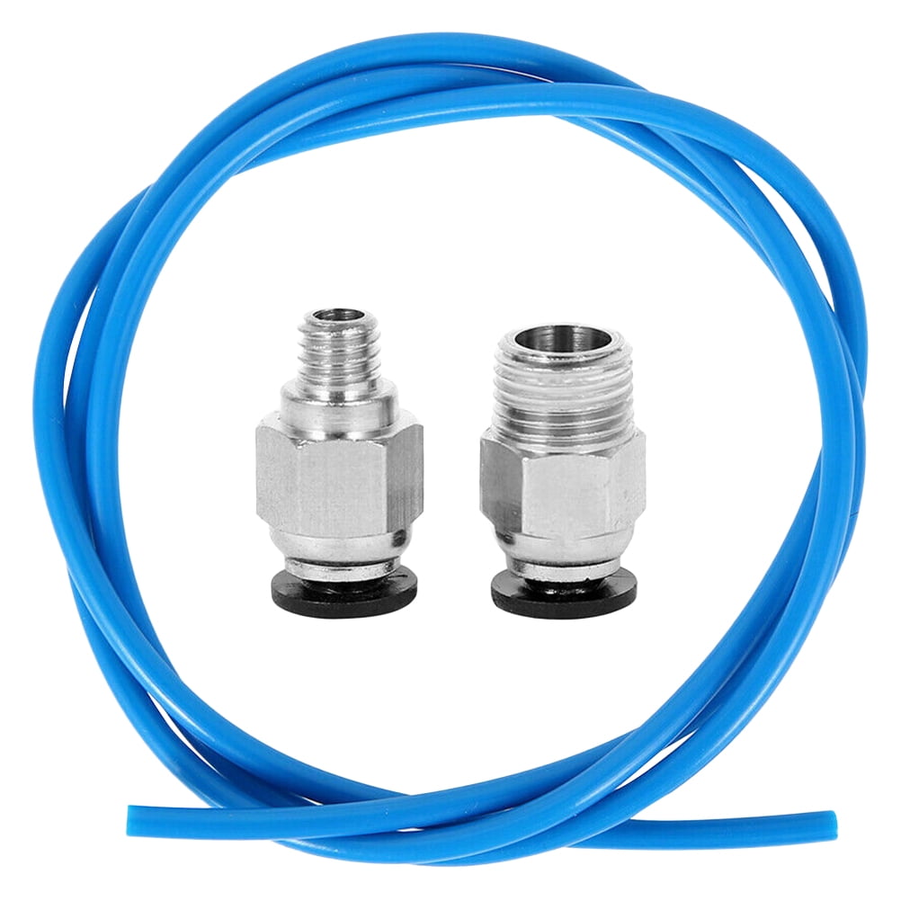 1m PTFE Bowden Tube Extruder PC4-M6 PC4-M10 Pneumatic Connector Fitting ...