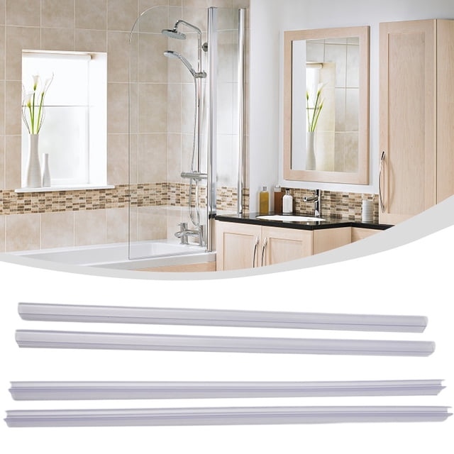 1m Shower Bath Sealing Tape PVC Self Adhesive Strips Waterproof Wall ...