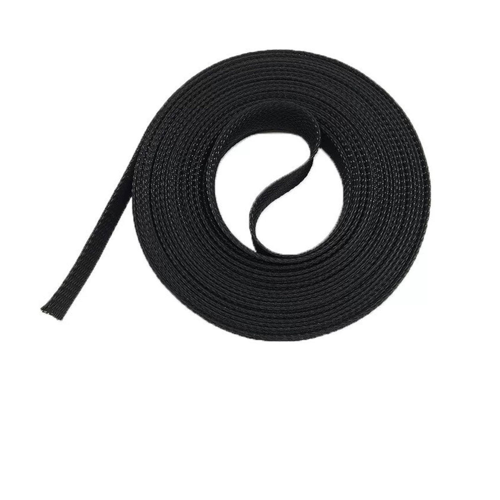 1meter Black Insulated Braid Sleeving Tight PET Wire Cable Protection ...
