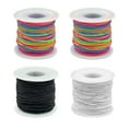 YOSTONY 1mm Beading Bracelet String, 4 Rolls Elastic Cord for Crafts ...