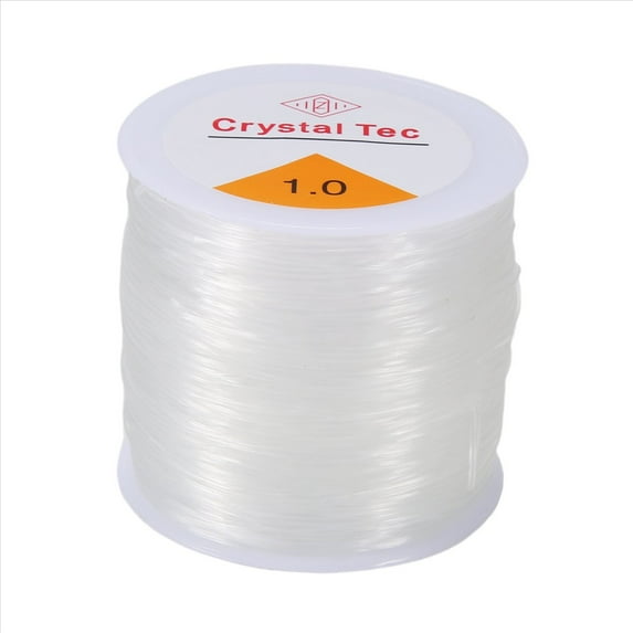1mm Clear Bead Cord Crystal Elastic Stretchy Bracelet String for ...