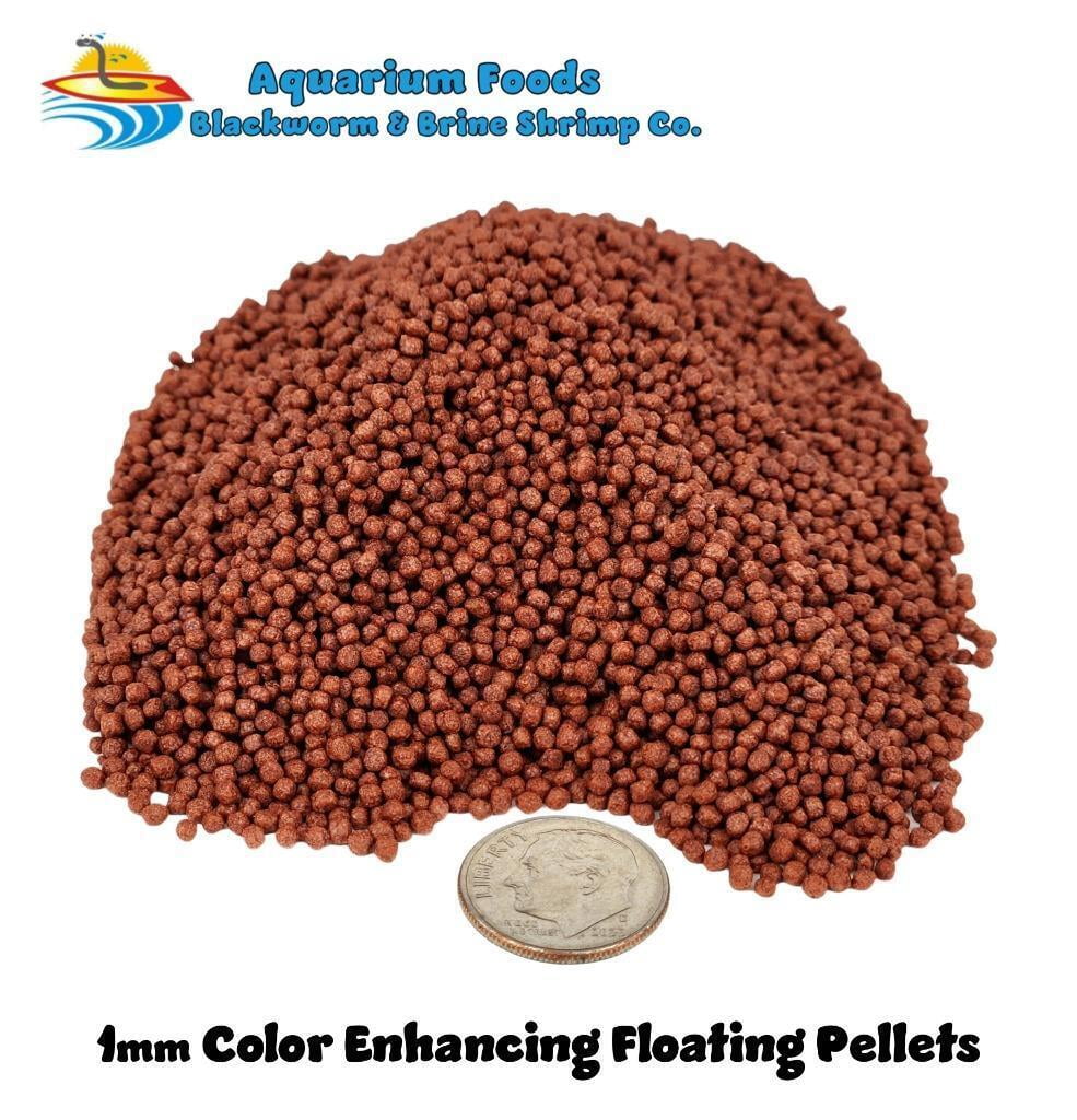 1mm Color Enhancing Floating Pellets! Small Koi, Goldfish, Pond!...8oz ...