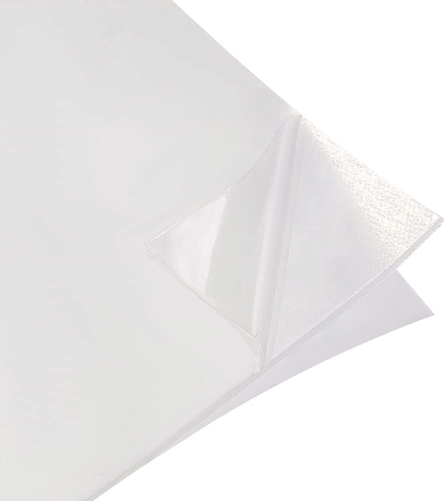 1mm Thick Soft Silicone Rubber Sheet Plate 25x25cm White Adhesive ...