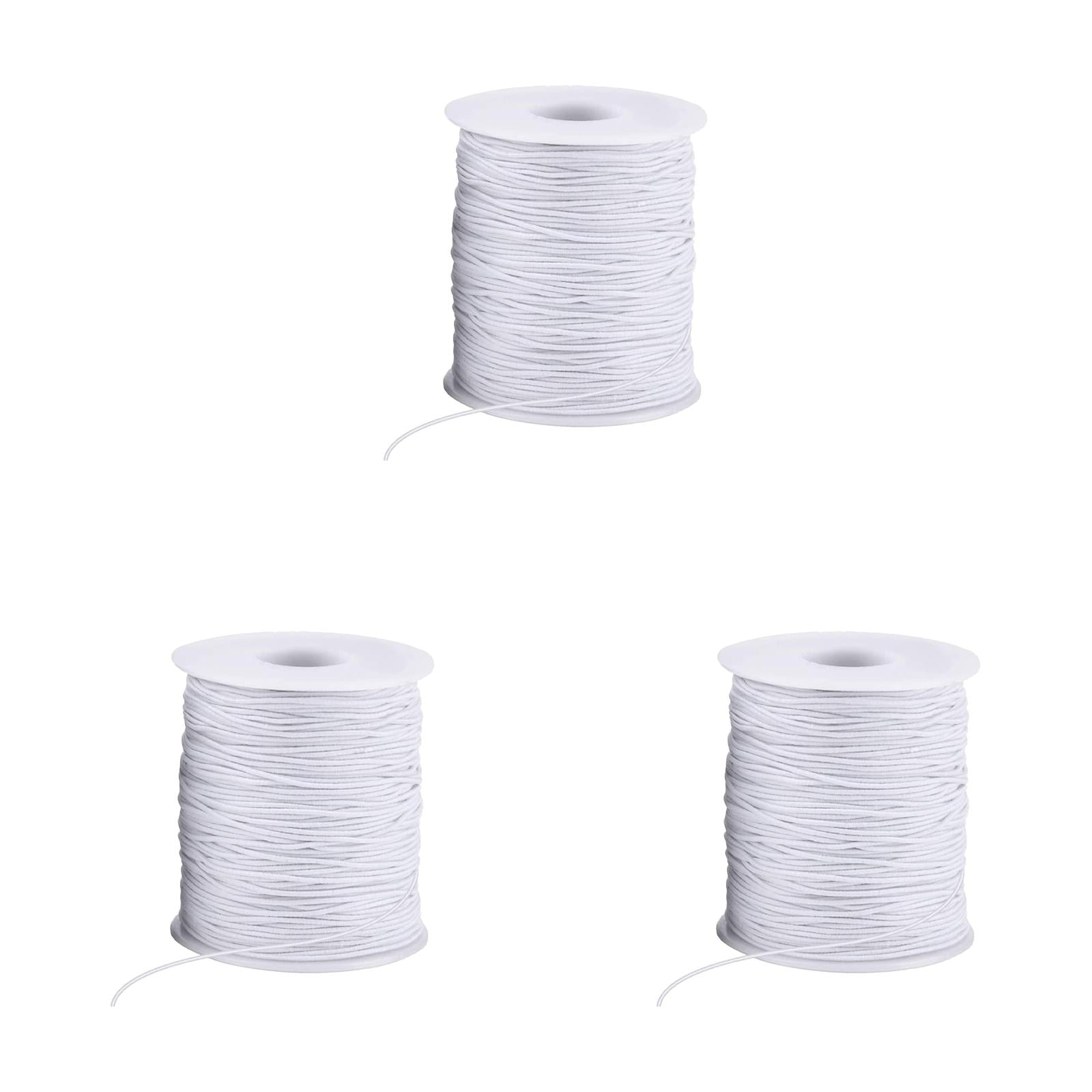1mm Wide Elastic Band Sewing Thread for Shirring, Stretchy Band Durable ...