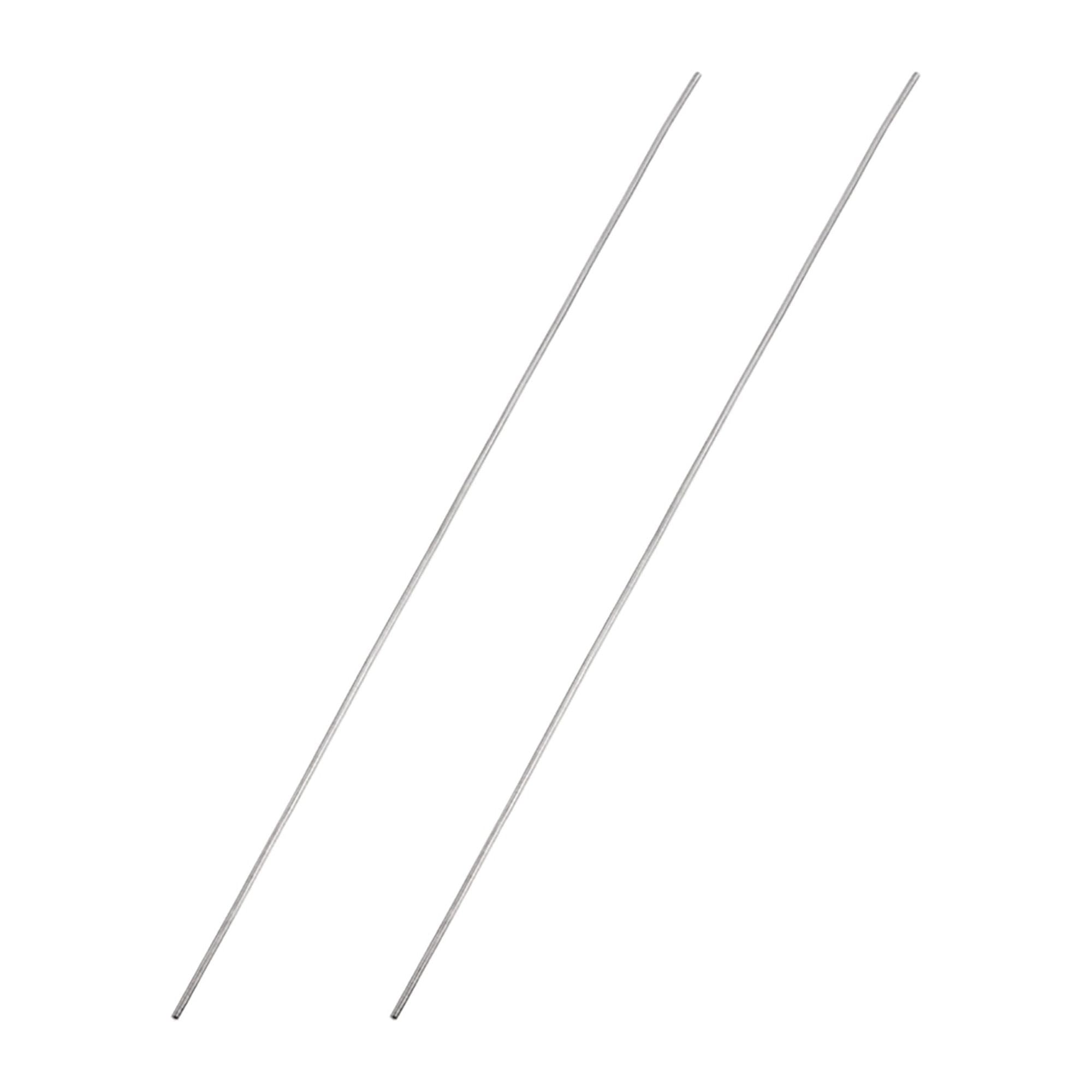 1mm x 150mm 304 Stainless Steel Solid Round Rod for DIY Craft - 2Pcs ...
