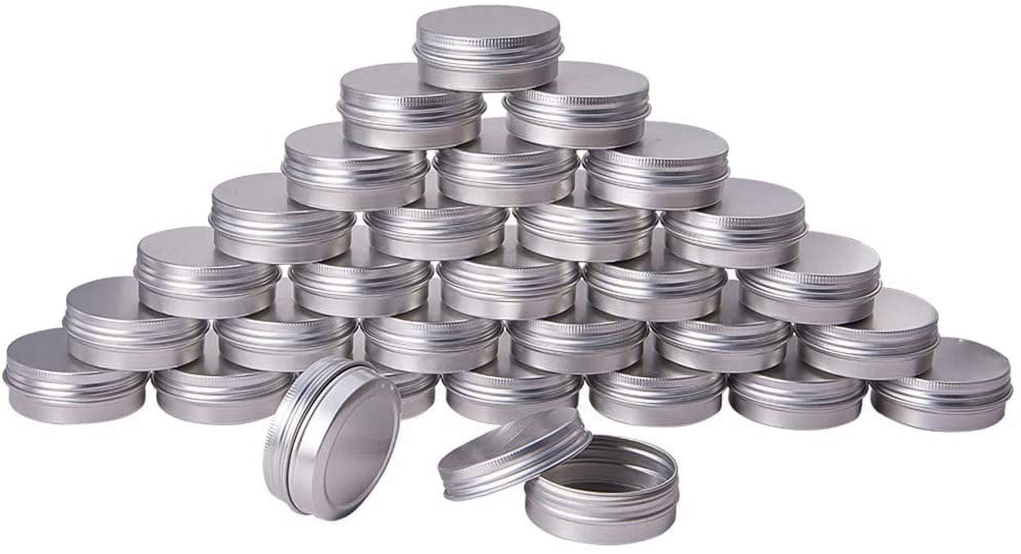 1oz 30 Pack Silver Aluminum Round Tins Empty Slip Slide Round ...
