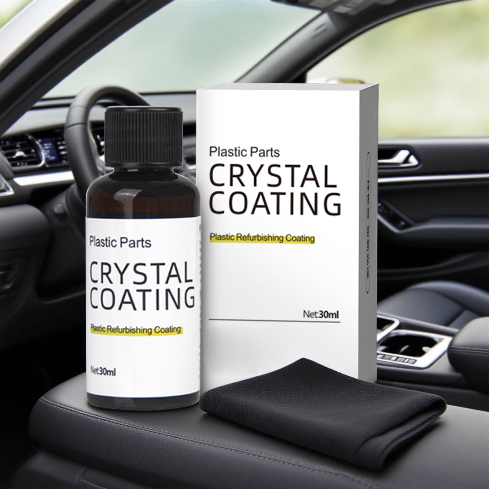 1oz Automotive Plastic Restorer Silicone-based Coating Agent Interior ...