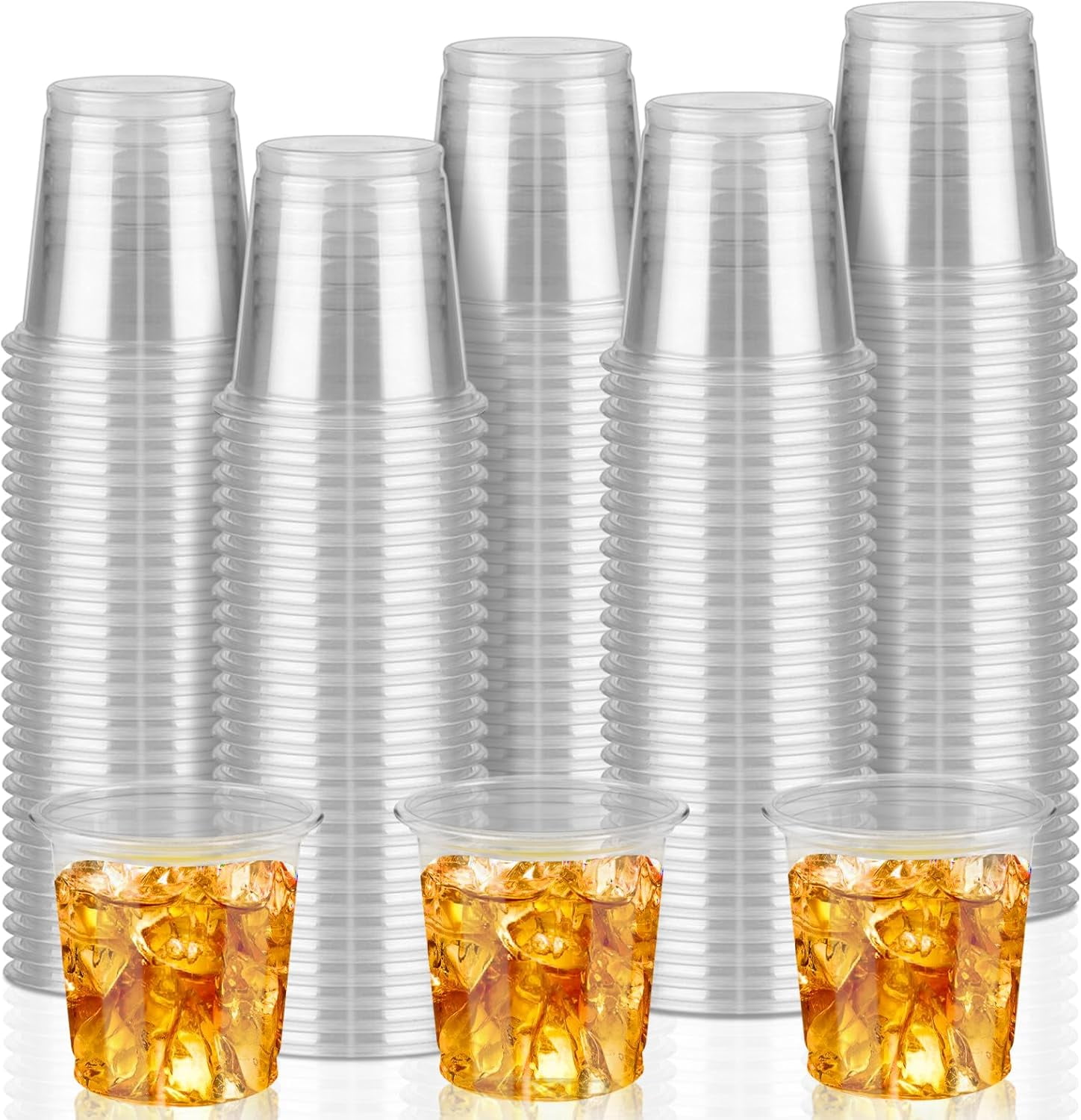1oz Disposable Plastic Shot Glasses 500 Pack for Wedding Party Beer ...