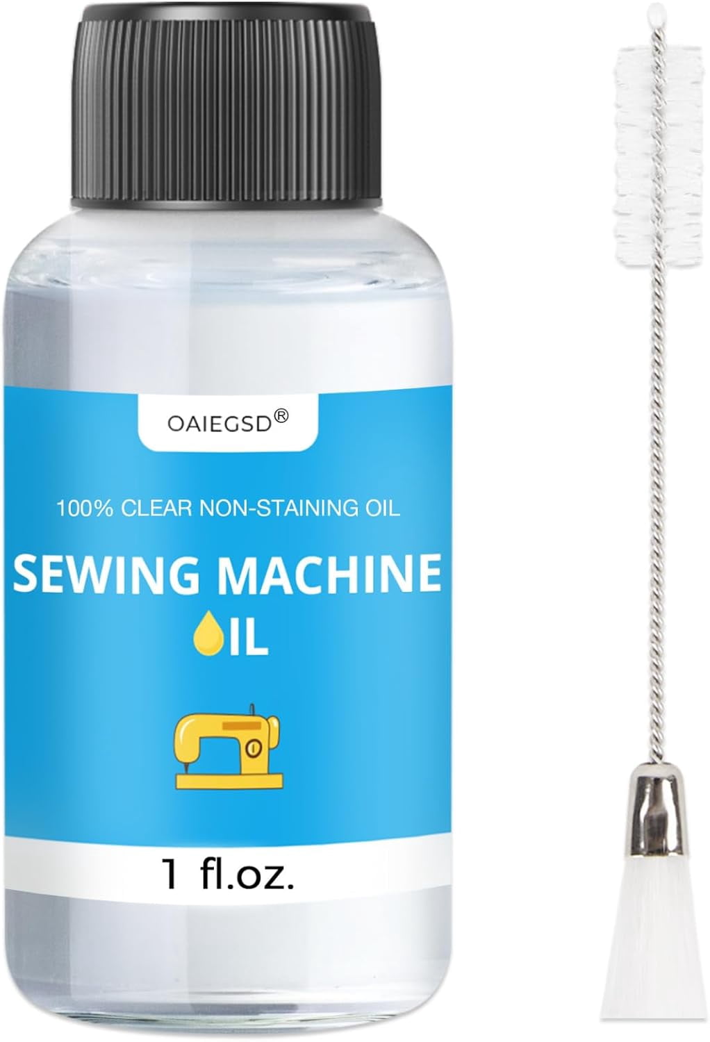 1oz Fine Light Sewing Machine Oil and Lubricant with Oil Applicator ...