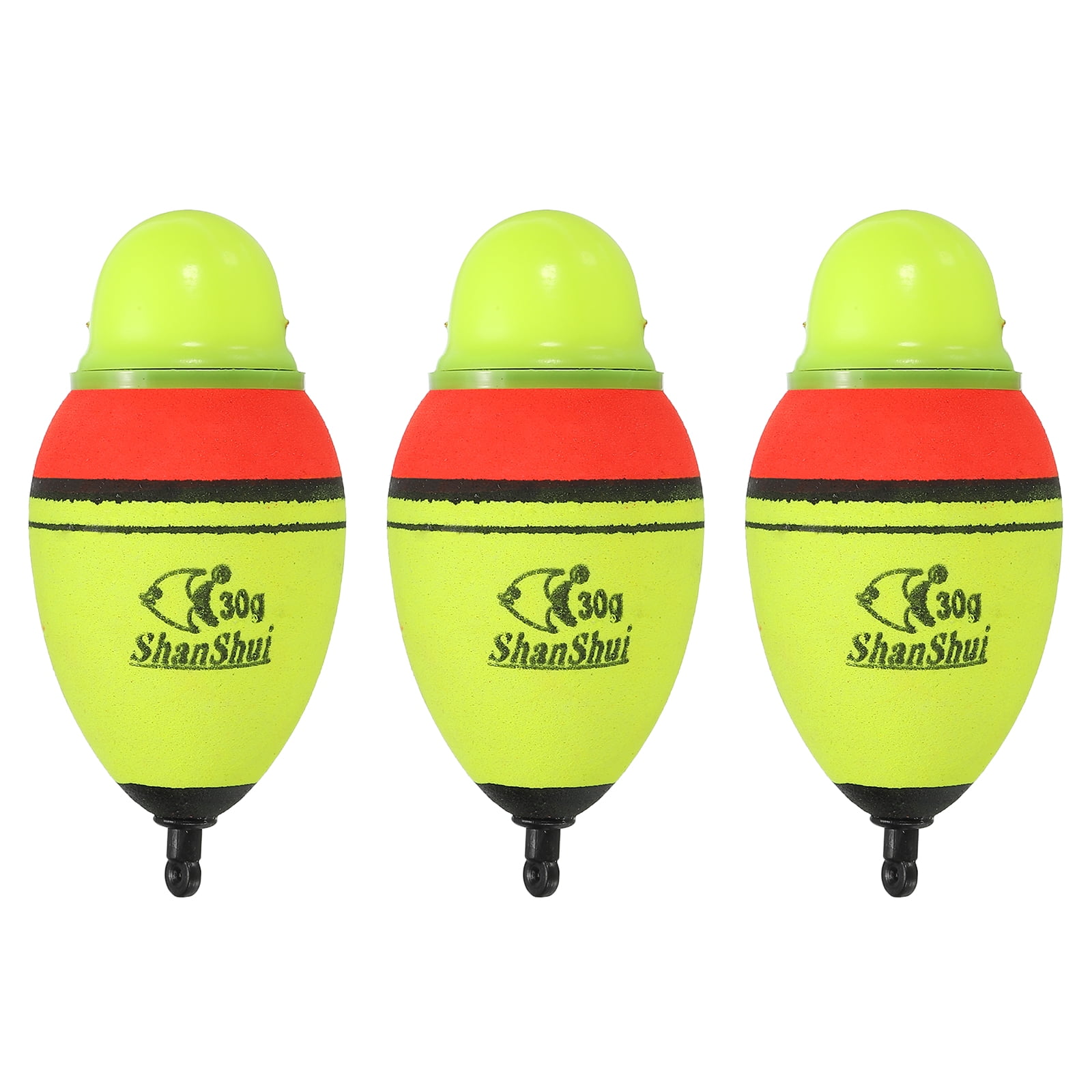 1oz Lighted Fishing Slip Bobbers EVA Green Red LED Light Up Fishing ...