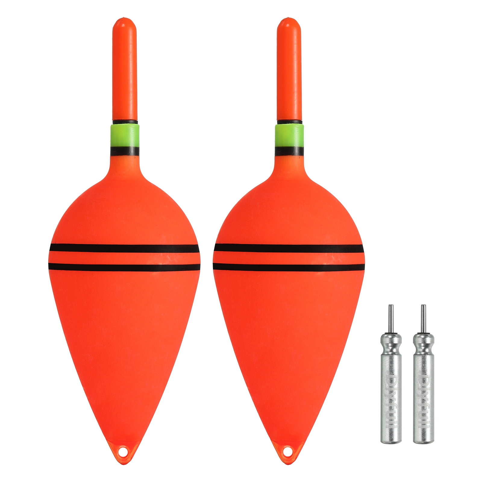 1oz Lighted Fishing Slip Bobbers EVA Light Up in Red Fishing Float with ...