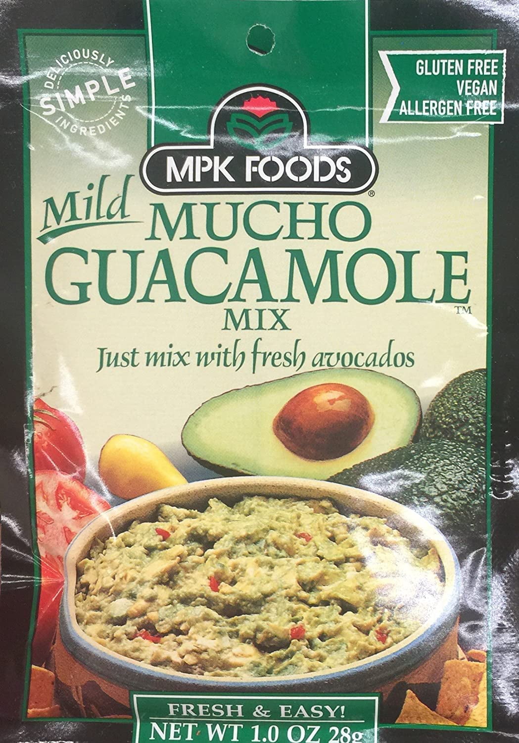 MPK Foods Mild Guacamole Mix, 1oz Packets, Vegan Seasoning for Mexican ...
