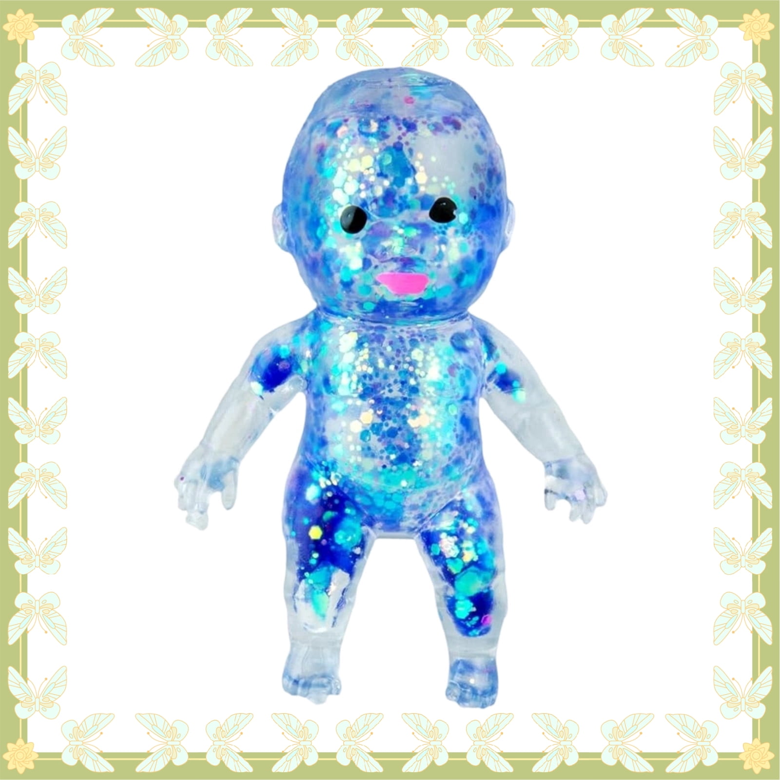 1pack Glitter Squishy Sugar Stress Ball, Ultra Squishy and Moldable ...