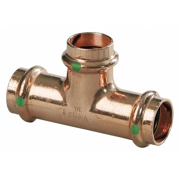 1pack Viega 94767 Viega ProPress tee, 1" x 1/2" x 1" - Walmart.com