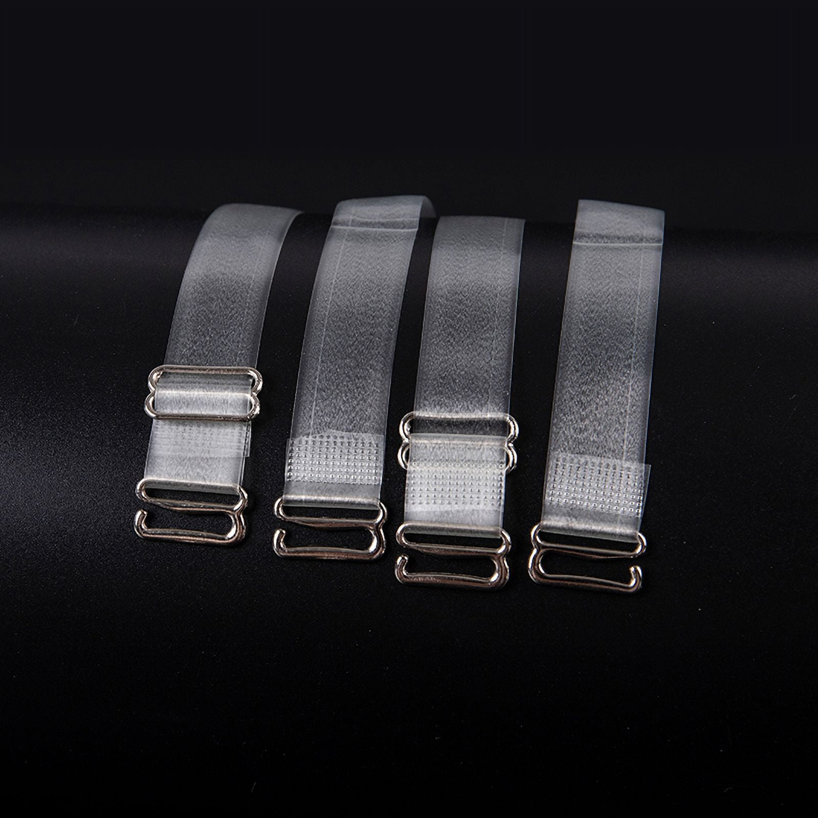 1pair Adjustable Transparent TPU Bra Straps Belt Women‘s Elastic ...