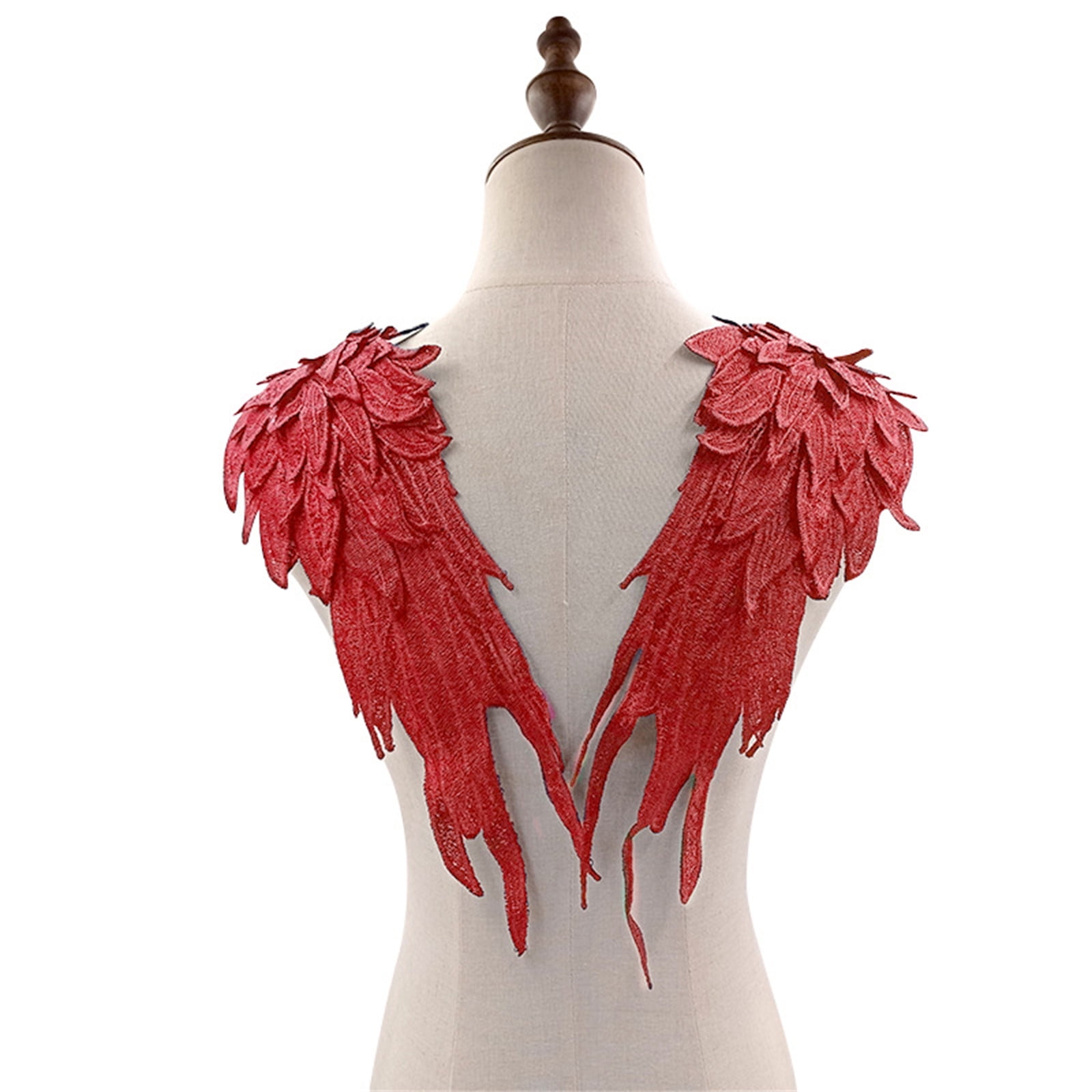 1pair Angel Wing Embroidery Patches Fashion Clothing Appliques Costume ...