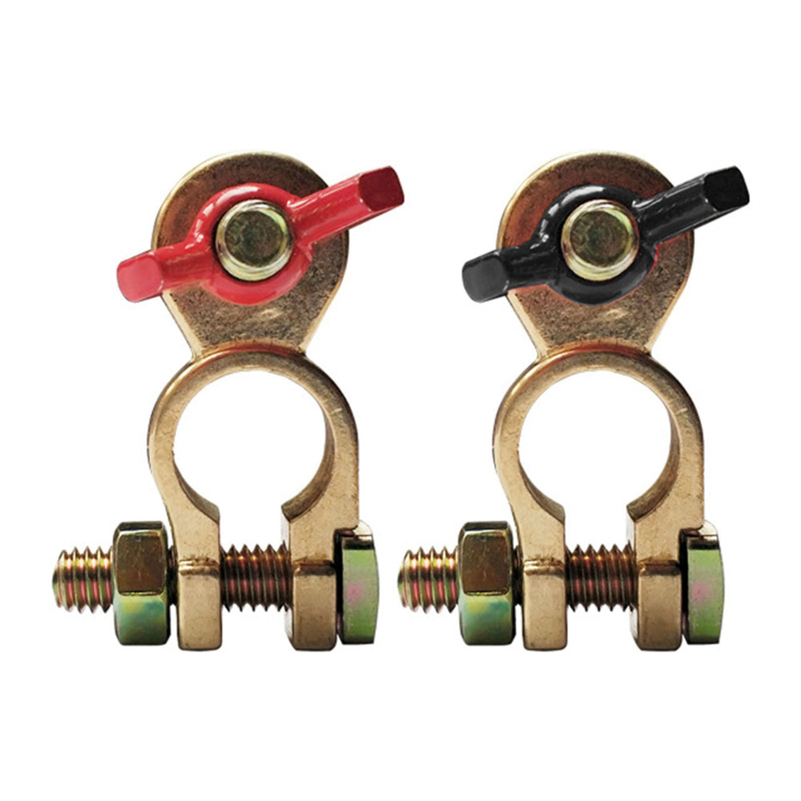 1pair Battery Clamps T018 Brass Connector Car Battery Pole Terminals ...